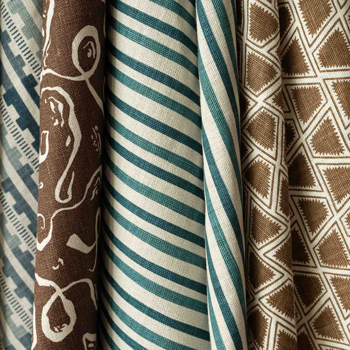 Cathy Nordström Tekstil, Anna Lisa - Teal – Alabaster Studio